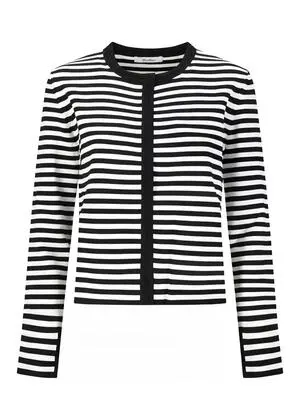 Max Mara Striped Cardigan - Black