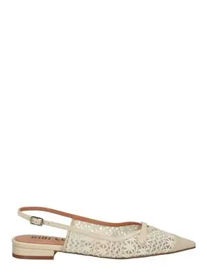 BIBI LOU Xaia Lace Pointed Pumps - Neutrals