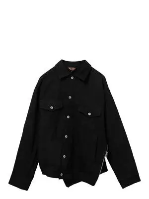 Comme Des Garçons Asymmetric-hem Jacket - Black