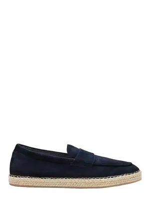 Santoni Suede Espadrilles Blue