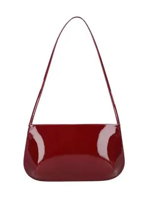 FANE Leather Shoulder Bag - Red