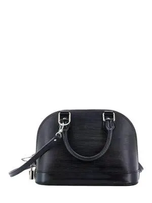 LOUIS VUITTON Alma Handbag Epi Leather Bb Satchel - Black