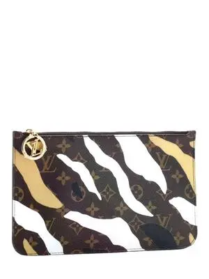 LOUIS VUITTON Neverfull Pochette Limited Edition Lol League Of Legends Monogram Canvas Large Pouch - Brown