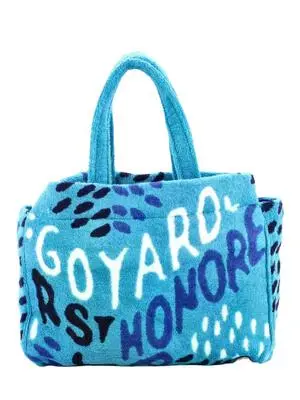 Goyard Eponge Printed Terry Cloth Pm Tote Bag - Blue