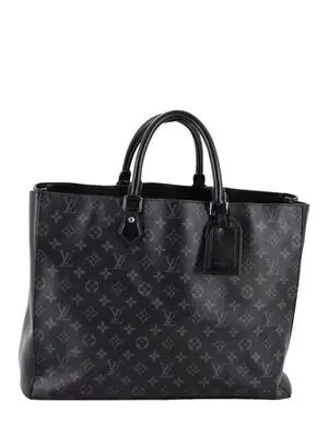 LOUIS VUITTON Grand Sac Monogram Eclipse Canvas Tote Bag - Black