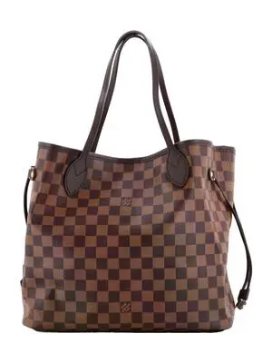 LOUIS VUITTON Neverfull Mm Damier Tote Bag - Brown
