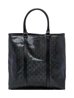 Gucci Gg Imprime Joy Vertical Tote Bag - Black