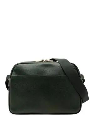 LOUIS VUITTON 2001 Taiga Reporter Pm Crossbody Bag - Green