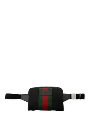 Gucci Canvas Techno Web Belt Bag - Black