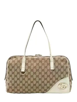 Gucci Gg Canvas Britt Shoulder Bag - Neutrals