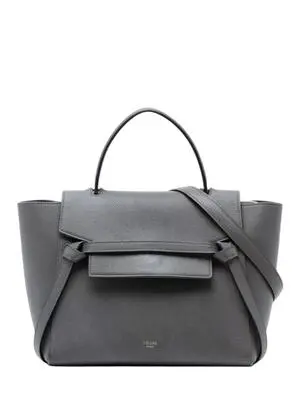 Celine 2017 Micro Grained Calfskin Belt Bag - Grey