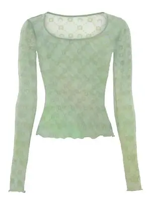 MARINE SERRE Moonogram T-shirt - Green