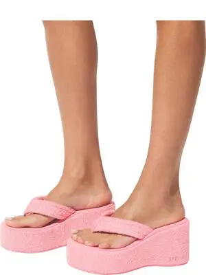 SKIMS Terry Platform Sandals - Melon