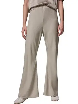 Donna Karan New York Linen Blend Wide-leg Pants - Sandstone