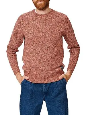 AUBIN Ripley Twist Crew Neck Sweater - Rust Twist
