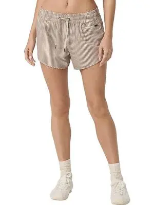 Vuori Clementine 2.0 Shorts - Cove Stripe Hickory