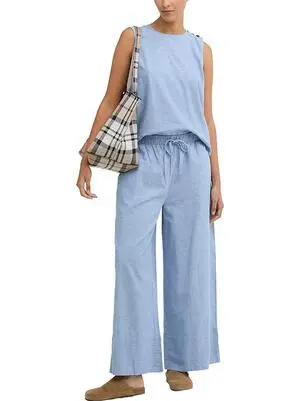 Barbour Josie Drawstring Pants - Light Chambray