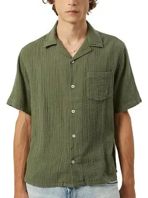 CORRIDOR Double Cloth Cotton Shirt - Army