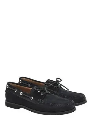 GIANVITO ROSSI Vandee Moccasin - Blue Suede Leather
