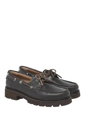 GIANVITO ROSSI Olonne Moccasin - Brown Calf Leather