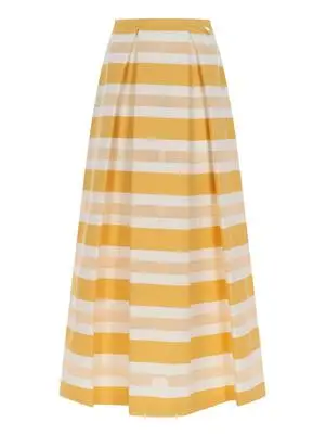 Herno Long Pleated Skirt - Yellow