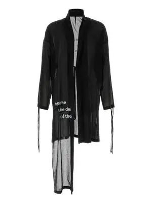 YOHJI YAMAMOTO Tie-Detail Coat