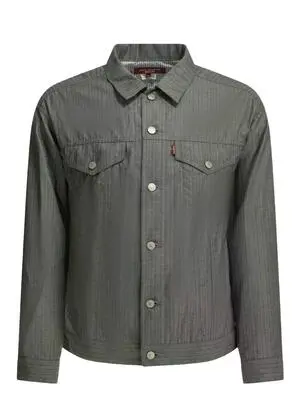 Junya Watanabe Pinstripe Denim Jacket - Grey