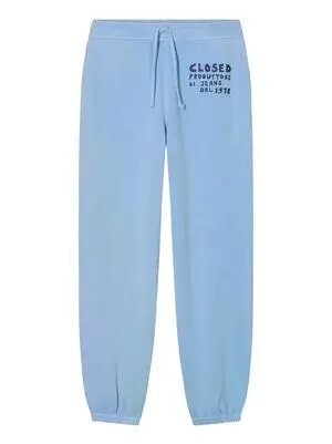 Closed Drawstring Track Pants - Blue