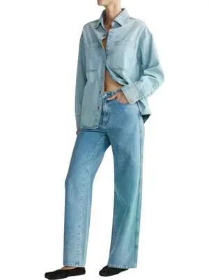 DL1961 Kaylen Barrel Pocket Jeans - Blue
