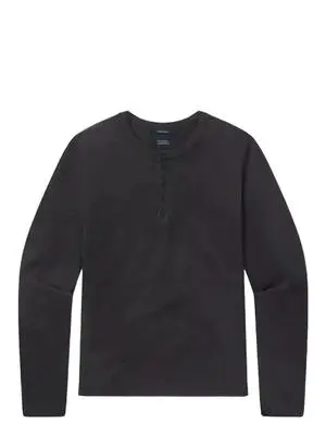Citizens Of Humanity Buttoned Long-sleeve T-shirt - Black