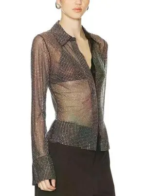 Monse Embellished Shirt - Brown