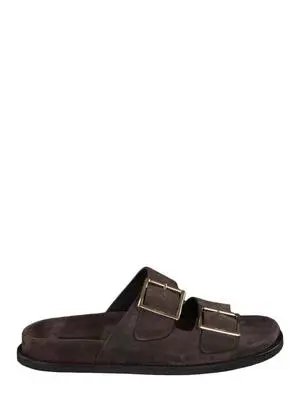 MOORER Duchamp-P5 Buckle Sandals Brown