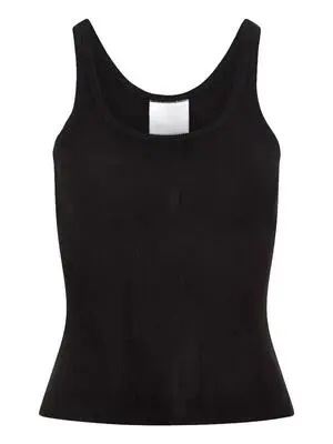 Paris Georgia Ribbed Top - Black