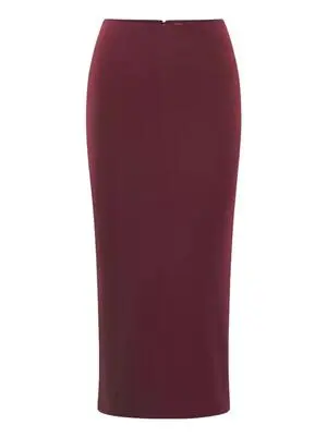 ARTEMIS DICIERO High-rise Skirt With Slit - Red