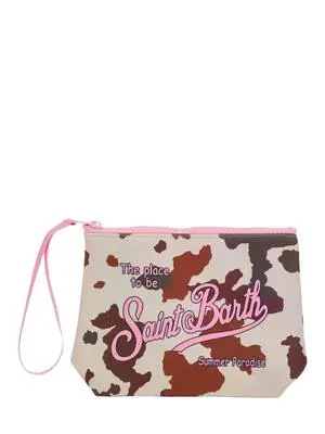 MC2 SAINT BARTH Printed Pouch - Neutrals