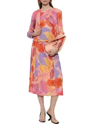 Issey Miyake Pleated Blouse - Pink