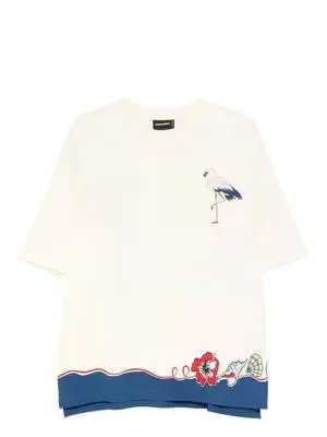 Dsquared2 Aloha Souvenir T-shirt - Neutrals