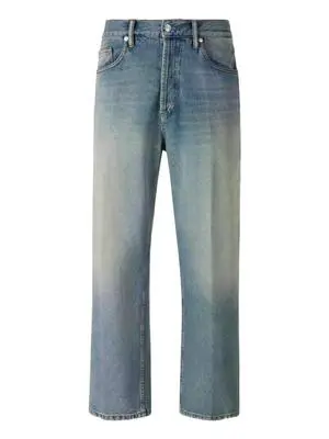 NINE:INTHE:MORNING Logo-patch Jeans - Blue