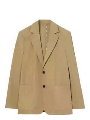 Burberry Technical Cotton Tailored Jacket - Neutrals