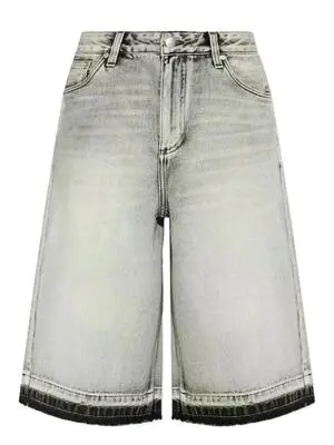 MISBHV Frayed Denim Shorts - Grey