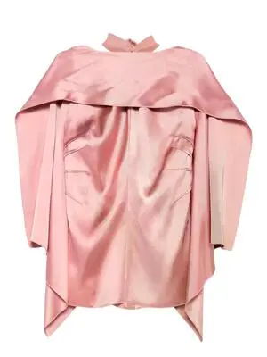 LANVIN Silk Scarf Detail Top - Pink
