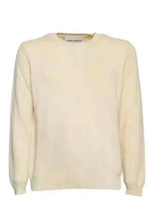 AMARANTO Crewneck Jumper - White