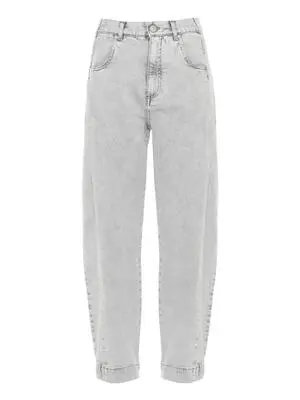 PANICALE Cuffed Jeans - Grey