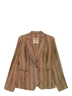 UMA WANG Karon Striped Blazer - Brown