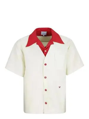 Rhude Pocket Embroidered Shirt - Neutrals
