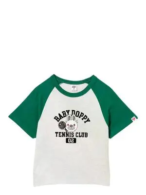 AAPE BY *A BATHING APE Logo-print Raglan Sleeve T-shirt - Grey