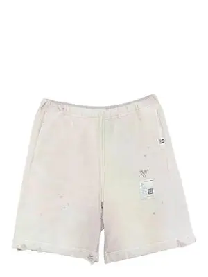 Mihara Yasuhiro Distressed Raw-cut Shorts - Neutrals