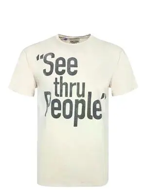 GALLERY DEPT. Slogan-print T-shirt - Neutrals