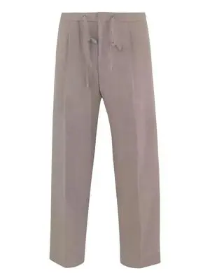 BOSS Drawstring Pleat Trousers - Neutrals