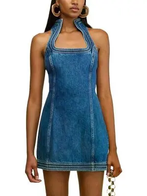 Cult Gaia Azura Mini Dress - Blue